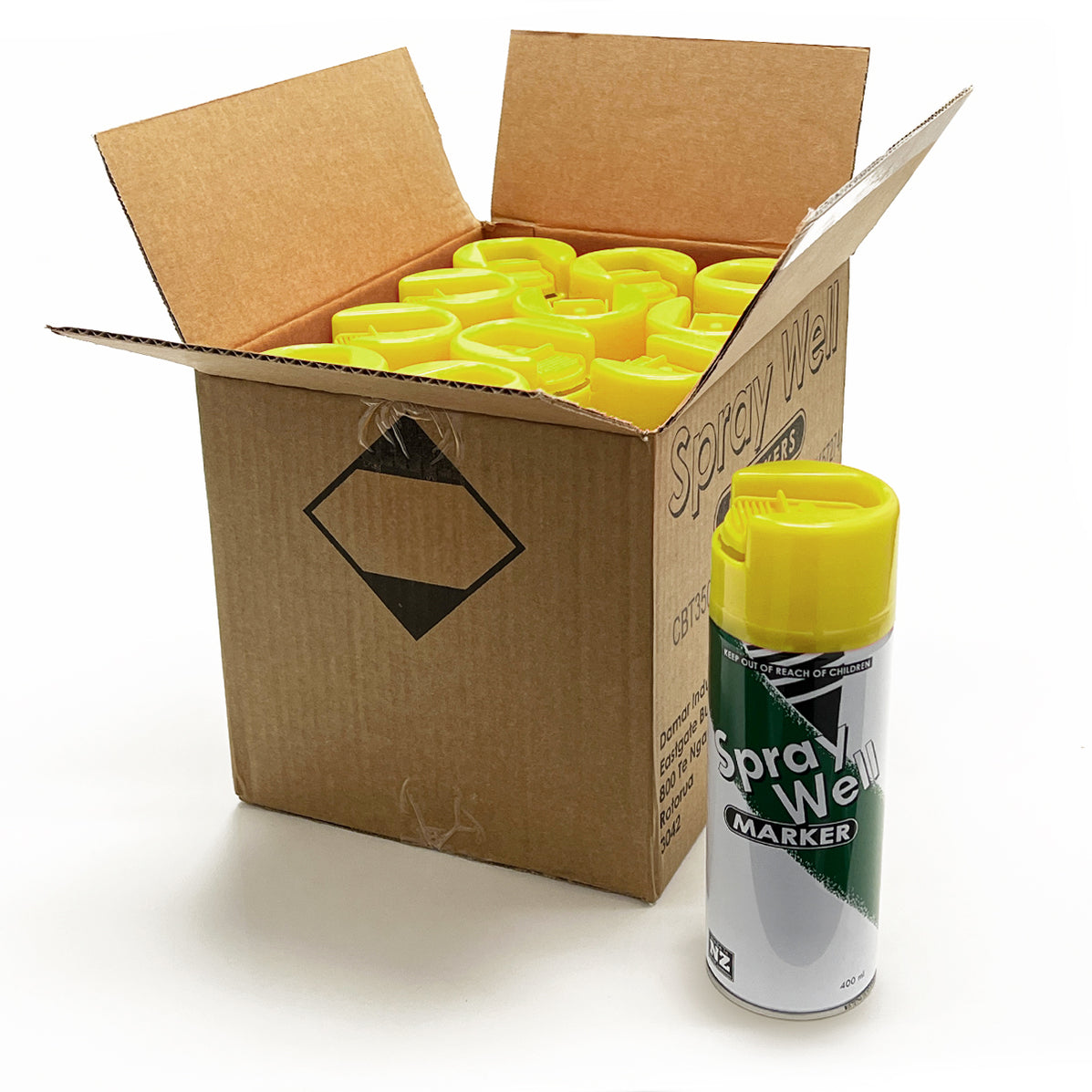SprayWell Marking Paint - 400ml Upside-down Cans - Carton of 12 Cans ...