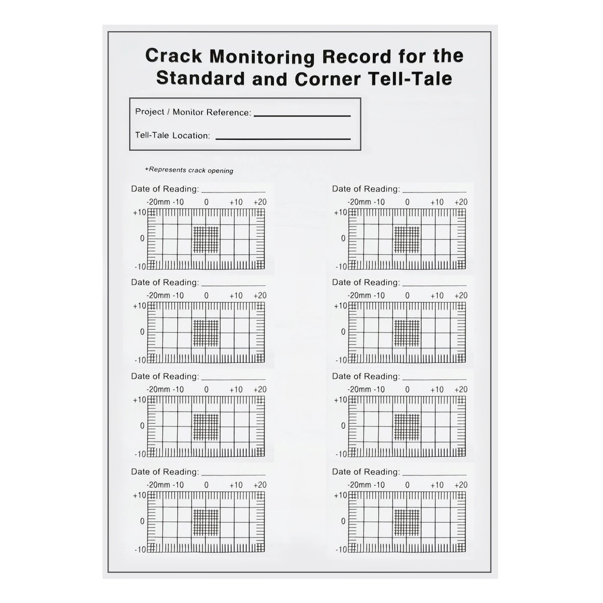 Crack Monitor Gauge / Tell-Tale — Trig Instruments NZ