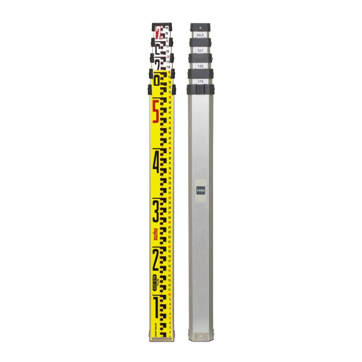 Myzox ALG-25Y Level Staff - 2m 5 Section — Trig Instruments NZ
