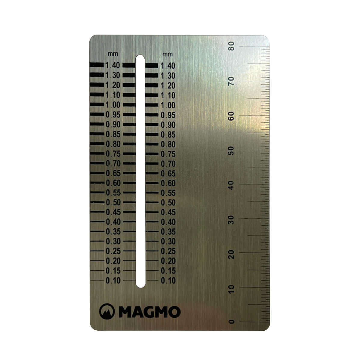 Magmo Stainless Steel Crack Gauge Ruler Card — Trig Instruments NZ